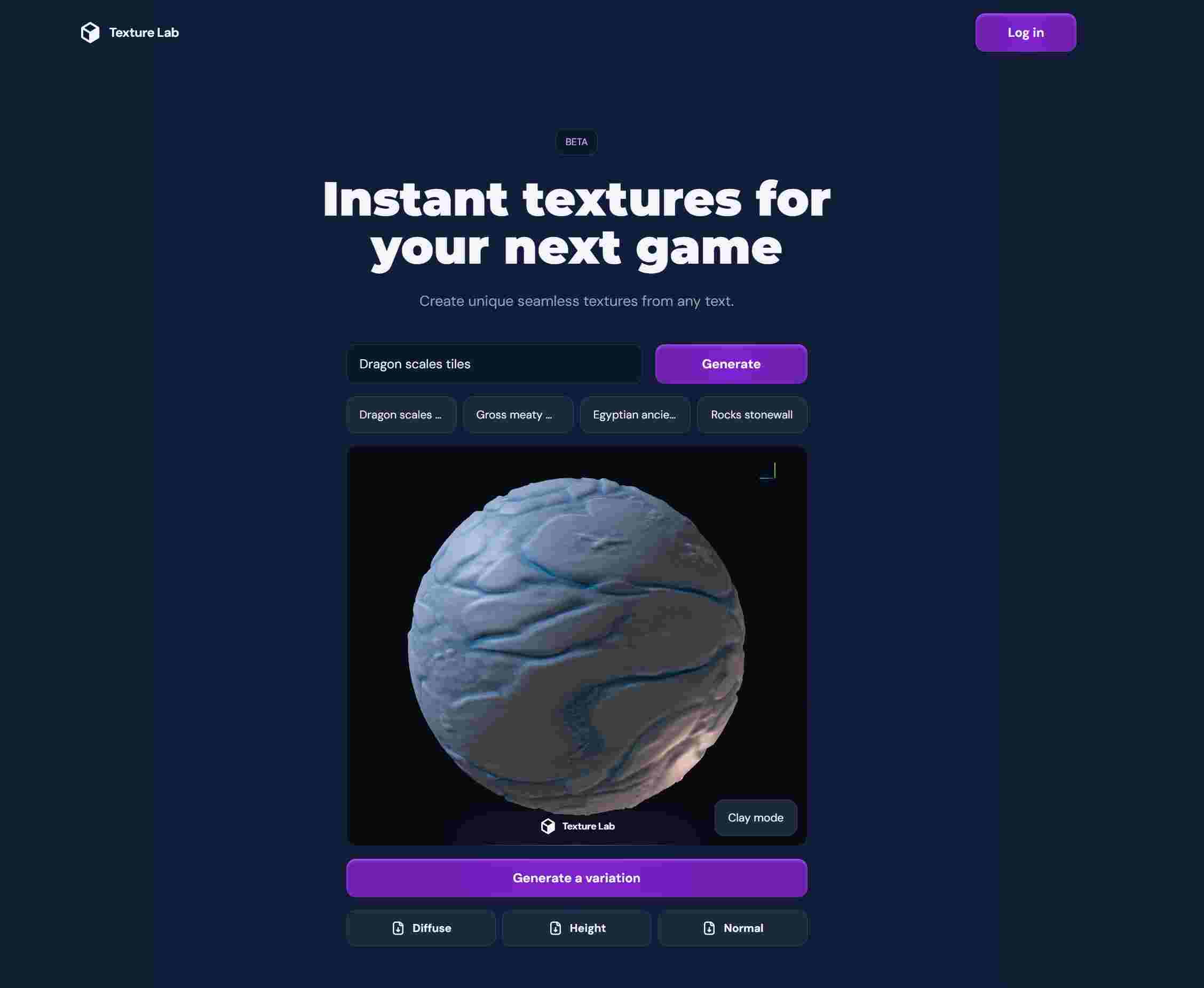 Texture Lab:生成3d游戏纹理(texturelab.xyz) - AI工具