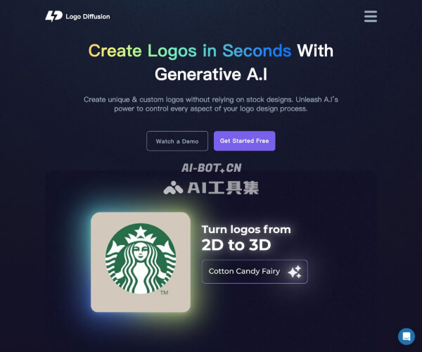 Logo Diffusion:AI驱动的Logo和标志生成工具(logodiffusion.com) - AI工具