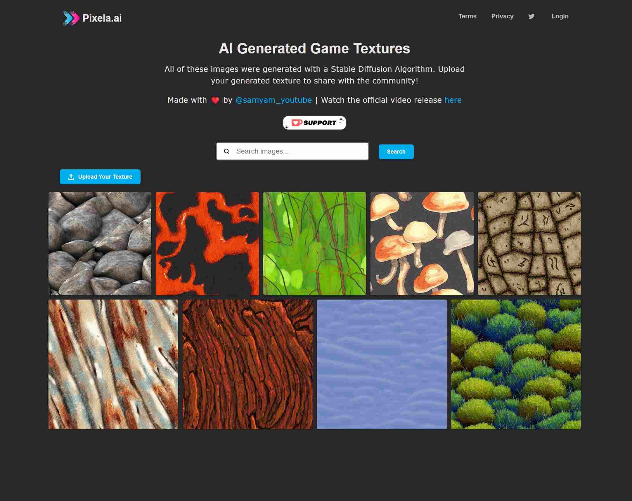 Pixela.ai:AI生成的游戏纹理图片(pixela.ai) - AI工具